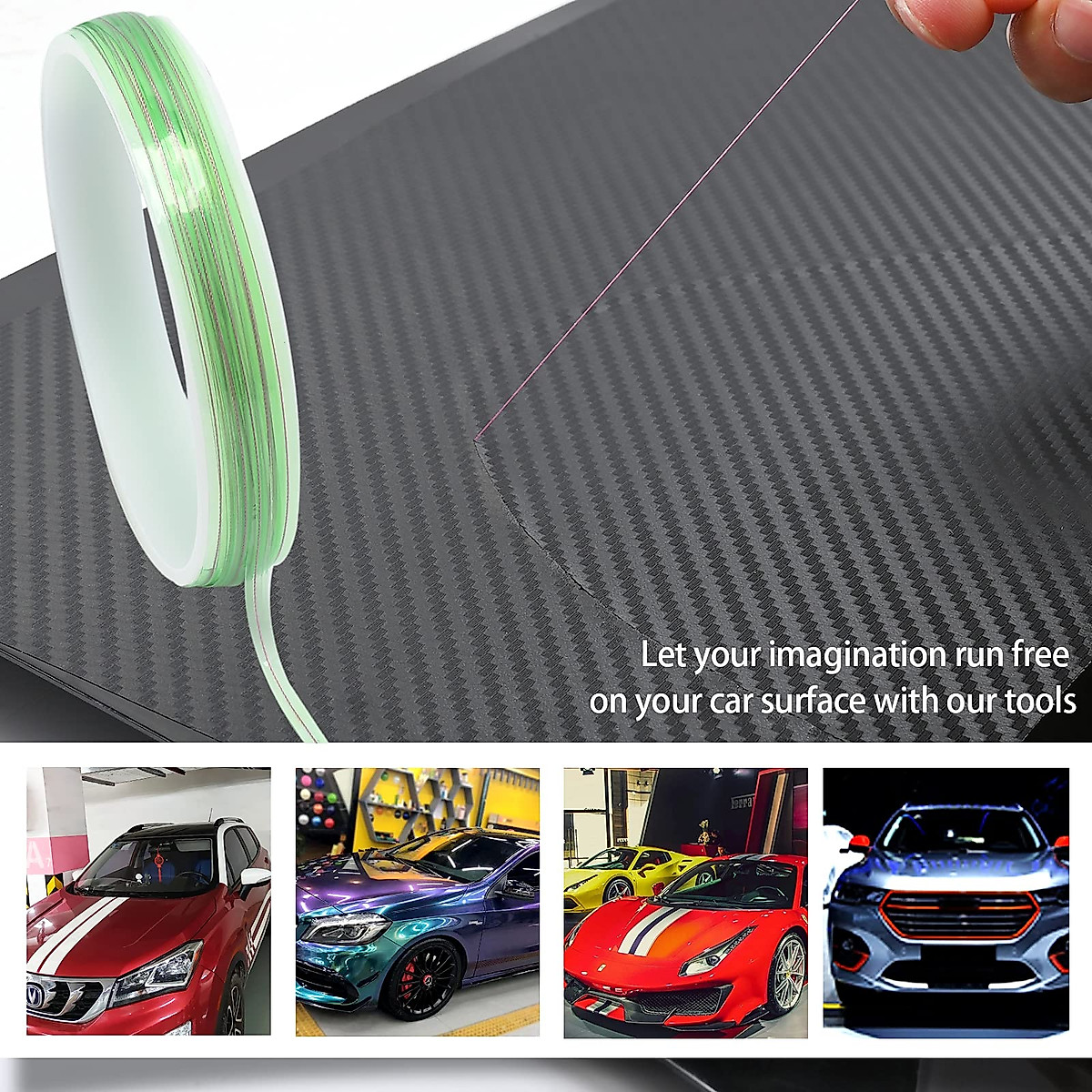 FOSHIO Window Tint Vinyl Wrap Tool Kit with 5M Knife Tape, Felt Squeegee, Micro Squeegee, Wrap Magnets Holders, Gloves, Safety Cutter, Utility Knife, Plastic Razor Blades Vinyl Application
