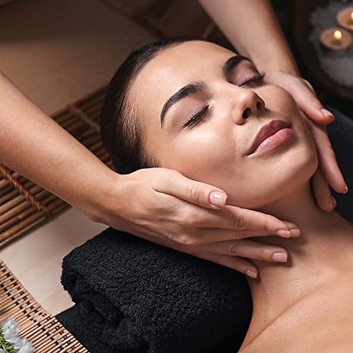 Utopia Towels PK24 Salon Towels & 24PK Washcloths Black