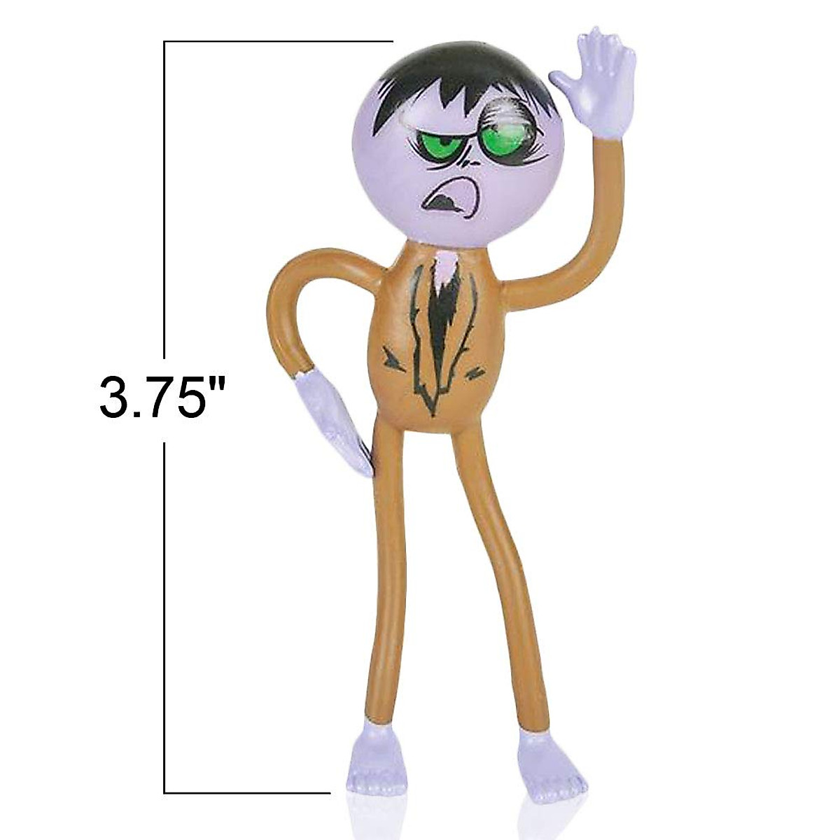 Assorted Bendable Zombie Figures for Kids - Halloween Party Favors