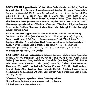 SheaMoisture Bath Face Skin care Kit Body Cleanser for Dull Skin African Black Soap Made with Fair Trade Shea Butter, Aloe Vera, 3 Count