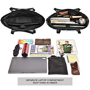 Sloths Flowers Laptop Tote Bag for Women Canvas Teacher Tote Bags Work Travel Bag Handbags Fashion Purse with Zipper