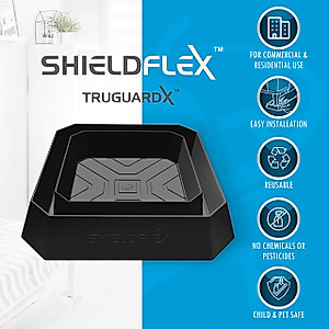 Bed Bug Trap — 12 Pack | TruGuard X Bed Bug Interceptors (Black) | Eco Friendly Bed Bug Traps for Bed Legs | Reliable Insect Detector, Interceptor, and Monitor for Pest Control and Treatment