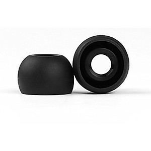 16 Pieces Replacement Earpads Eartips Earbuds Eargels for Powerbeats 1, Powerbeats 2, Powerbeats 3, Beats Wireless Stereo Earphones by Dr. Dre, 4 Pairs Black & 4 Pairs White (Black & White)