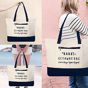 SELORY Christmas Nana Gifts for Grandma,Nana Gifts,Grandma Birthday Gifts Tote Bag,Gigi Gifts for Grandma,Mimi Grandma Gifts from Grandchildren Granddaughter Grandson Grankids,Great Grandma Gifts