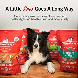 Stella & Chewy’s Freeze Dried Raw Dinner Patties – Grain Free Dog Food, Protein Rich Stella’s Super Beef Recipe – 14 oz Bag