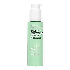 e.l.f. SKIN Blemish Breakthrough Acne Clarifying Cleanser, Facial Cleanser For Fighting Blemishes, Infused With Salicylic Acid, Vegan & Cruelty-Free
