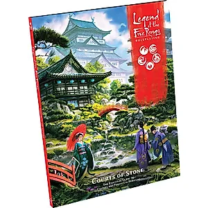 Legend of The Five Rings Roleplaying Game Courts of Stone SOURCEBOOK - Adventure Game, Strategy Game for Kids & Adults, Ages 14+, 3-5 Players, 2 Hour Playtime, Made by Edge Studio