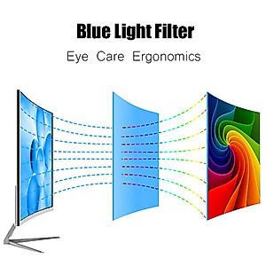 N / A NFJ024 24 Inch Gaming Monitor for Esports, IPS Curved Screen 1920 * 1080P Frameless 144Hz Refresh Rate 1Ms (HDMI VGA Interface) Low Blue Light Mode, for Home and Office, White