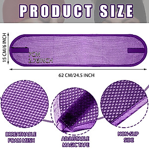 Xuhal 4 Pieces Mesh Hair Wraps for Black Women Sleeping Hair Wrap Scarf Cap Spa Headbands Hair Wraps Hair Nets for Women Black Natural Hair Wash Face Sleep (Dark Purple, Black, Gray, Camel)