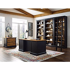 Martin Furniture Fully Assembled Aged Ebony Toulouse 6 Shelves Bookcase,