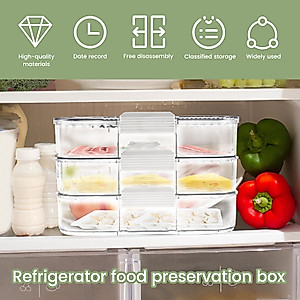 WOTPCRD Deli Meat Container for Fridge, 3/4 Layer Lunch Meat Container for Refrigerator Organizing, Bacon Storage Container, Food Grade Removable Bacon Keeper Fridge Meat Container for Home (3 Layer)