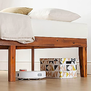 Mellow Naturalista Classic 16 Inch Solid Wood Bed, Cherry Platform, Queen