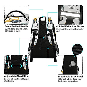 Custom Kid's Name Backpack Bookbag School Bag Travel Bag for Girls Boys Teen