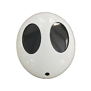 Shy Guy Mask Cosplay Resin White Mask Costume Accessories