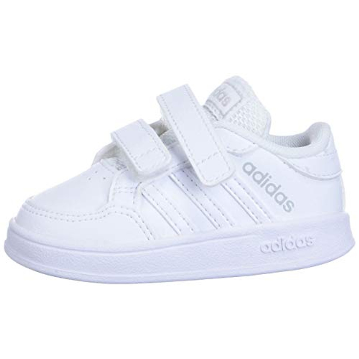 adidas Kids Breaknet Tennis Shoe, White/White/White, 5.5 US Unisex Toddler