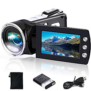 Rawiemy Kids Video Camera Camcorder 1080P 36MP Video Recorder Vlogging Camera for YouTube TikTok Digital Camera Recorder Kids Camcorder with 2.8" LCD Screen,8X Digital Zoom for Teens Beginners