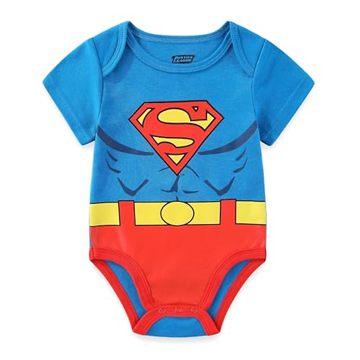 WARNER BROS Justice League Baby Boys 5 Pack Character Creepers - Batman, Superman, Flash, Aquaman and Green Lantern