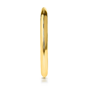 Kobelli V-Edge Solid 14k Yellow Gold Band, 6.5