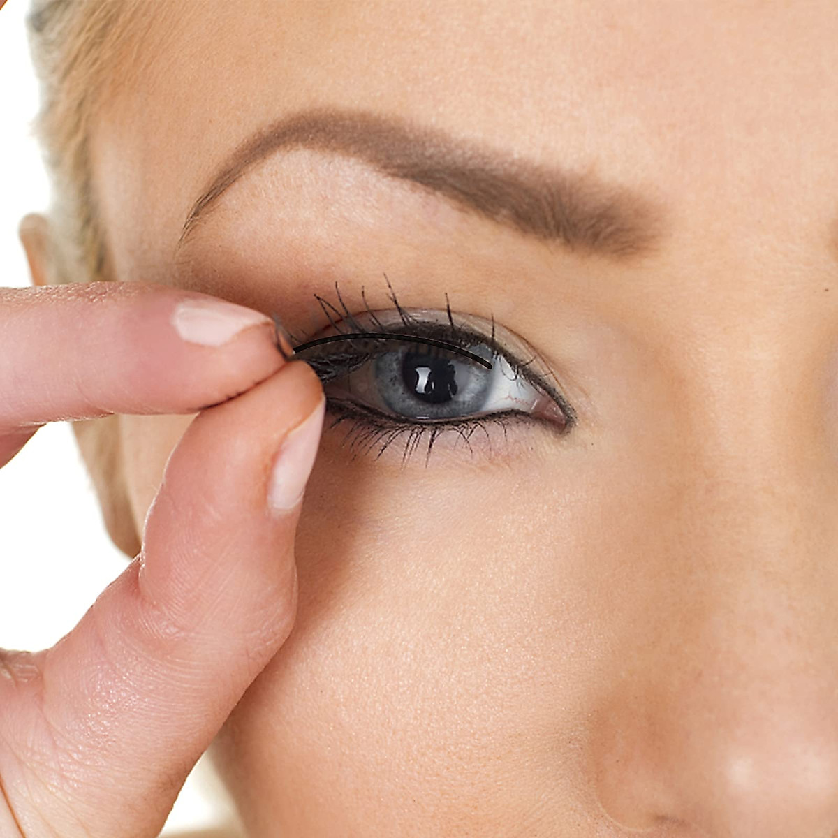 MAEXUS Self Adhesive Lash Strips for Fake Eyelashes, Black Eyelash Glue Strip, Essential for Wearing Fake Eyelashes, No Eyelash Glue, for Fake Eyelash Strip, 1 Meter