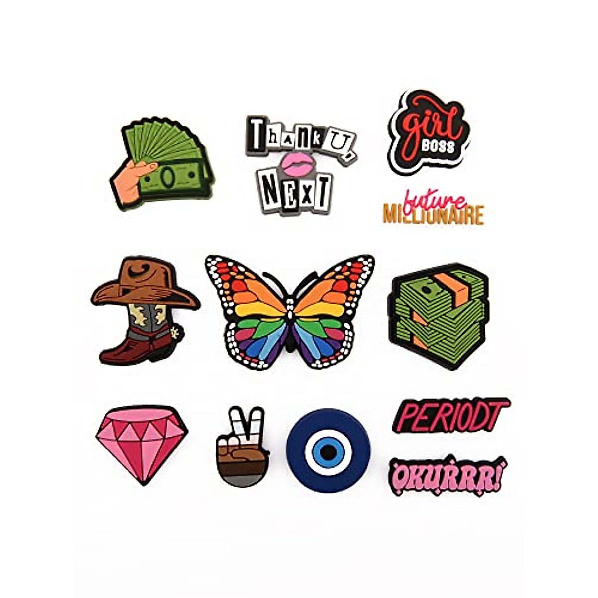 VZDIOR 30 Pcs Child School Sports Shoe Charms Teen Anime Dogs Cats Shoes Decorations Cute Comic Animals PVC Wristband Accessories