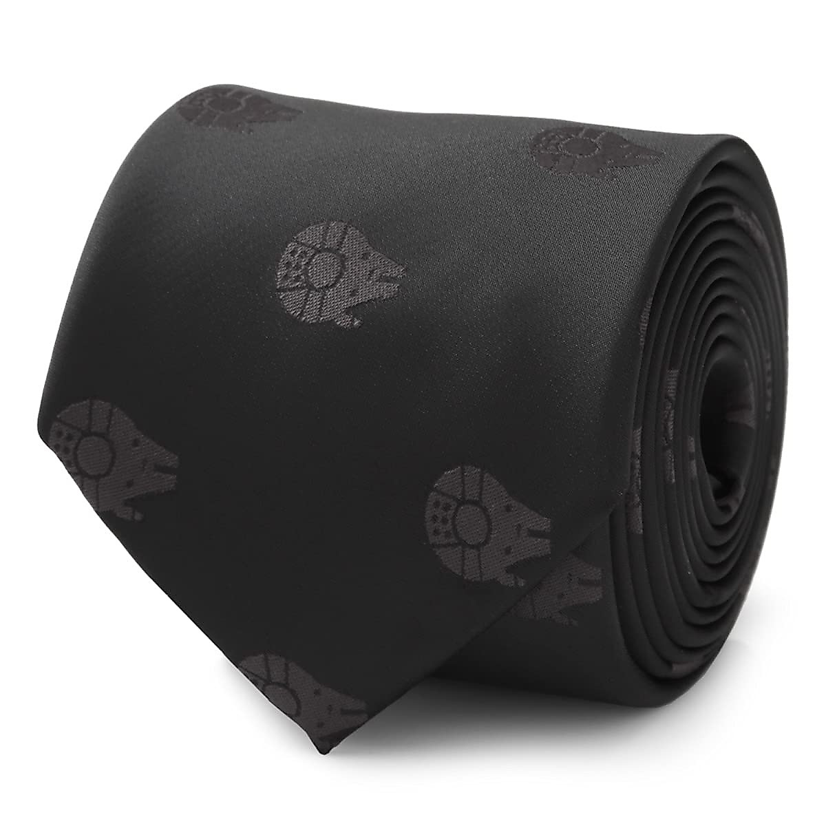 Cufflinks Inc. Millennium Falcon Black Tonal Men's Tie