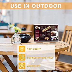 Acrylic Sign Holder Clear Place Card Holders Acrylic Stands Table Number Stands Wedding Sign Holders Card Display Stand for Table Wedding Photo Office Menu Meeting Party Event Decoration(12Pcs, 1.2")