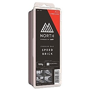 Swix North Speed Brick Universal Range Snowboard & Ski All Temp Wax, 180g, Red