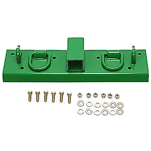 ECOTRIC 4.96" W × 21.93" L Bolt on Tractor Grab Hooks 2" Receiver Compatible with John Deere 4100 4010 4110 4115 2320 2520 2720 2025r 2032r 2038r