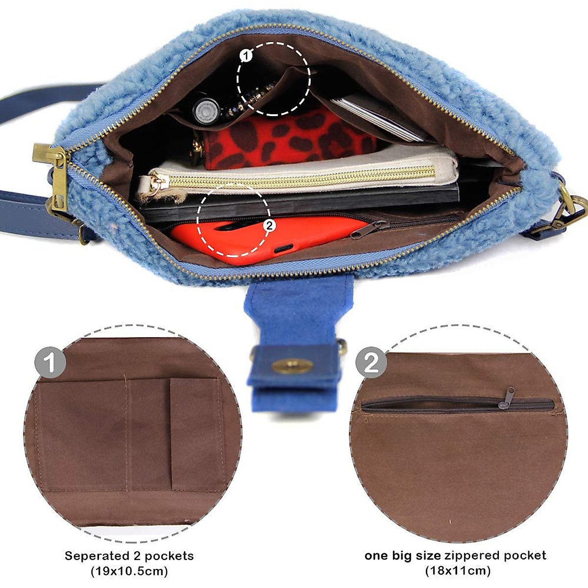 Me Plus Women Fashion Snakeskin Pattern Small Round Cellphone Crossbody Purse Shoulder Bag Belt Bag Adjustable Strap (Snake Skin - Neon Yellow)