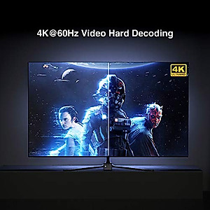 CHUWI LarkBox Pro Mini PC, Intel J4125, Smallest Windows 10 4K Desktop Computer with 6GB RAM / 128GB eMMC, Support BT 5.1, Dual WiFi, 4K, Linux