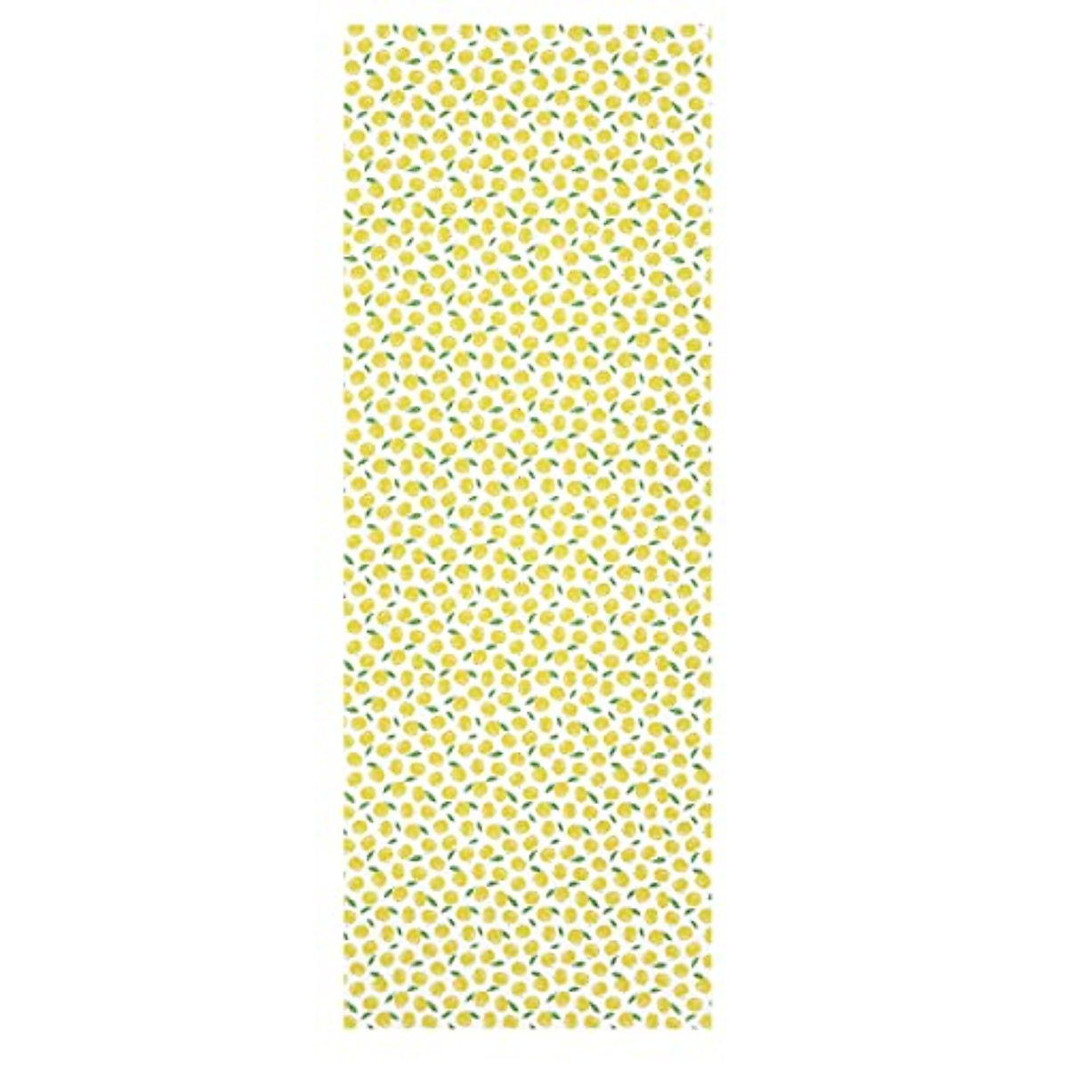 KOMESICHI irodori Japanese Traditional Towel Tenugui Citron 12.99 x 34.64 in with Tenugui Iroha (English Manual)