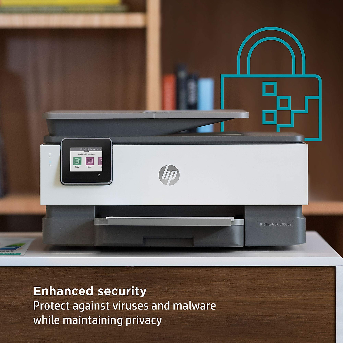 HP OfficeJet Pro 8035e Wireless Color All-in-One Printer (Basalt) with up to 12 months Instant Ink with HP+ (1L0H6A)
