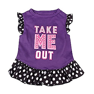 Dog Plush Vest Skirt Cotton Black Puppy Coat Dog Outfits for Teacup Yorkie Boys Girls Sleeveless Beach Dress