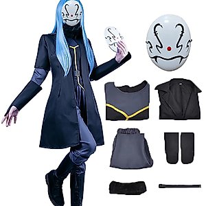 Nozfeon Rimuru Cosplay Costume,Rimuru Tempest Costume Rimuru Cosplay Outfit Mask Halloween