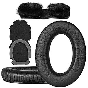 JULONGCR A20 Ear Cushion Replacement Ear Pads A10 Earpads Aviation Headset Cover Headband OEM Compatible with Bose A20/A10 Aviation Headset X. (Black)