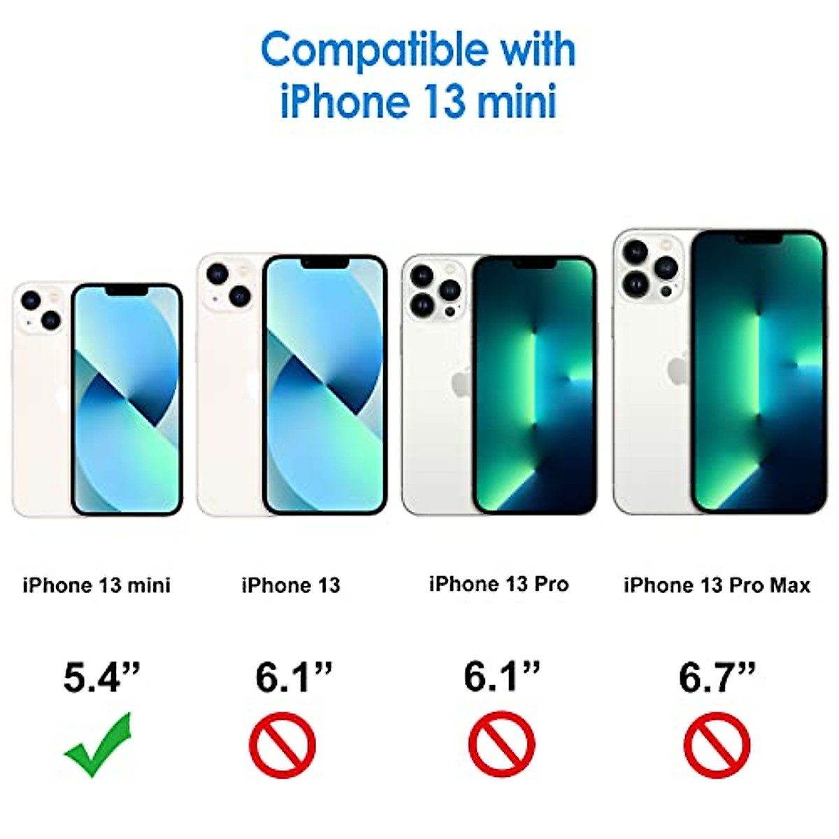 JETech Case Compatible with iPhone 13 Mini 5.4-Inch, Shockproof Phone Bumper Cover, Anti-Scratch Clear Back (Purple)