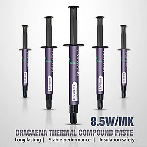 Dracaena Thermal Compound Paste (4Gram), Carbon Based High Performance, Heatsink Paste, Thermal Compound CPU for All Coolers, Thermal Interface Material -CTG9