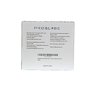 Proglobe Orthopedic Neck Pillow, Travel Neck Pillows for Airplanes, Memory Foam Kit, 360° Head Support, Airplane Pillow Set with 3D Contoured Eye Masks, Earplugs, and Luxury Mesh Bag (Black)