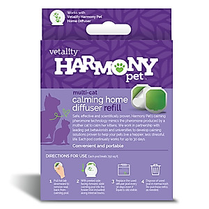 Vetality Harmony Pet Calming Home Diffuser Refills for Cats 2ct