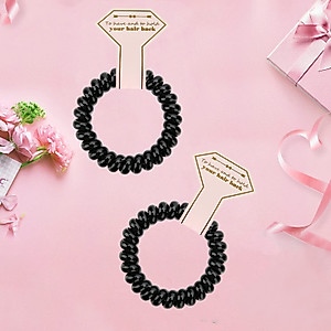 20pcs Scrunchies Satin Hair Ties Small Mini Thin Elestics Ponytail Holder Hair Bands Scrunchy For Thick Curl Hair Holiday Hair Ties Accessories No Damage Hairties daily Gift for Women Girls Teen(Thick Black)