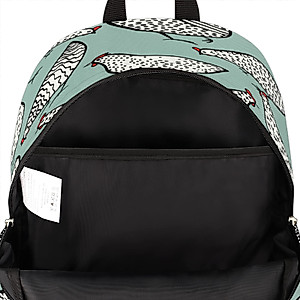 TropicalLife Abstract Chicken School Backpack for Men Women, Laptop Backpack Bookbag for Students College Business Travel with Chest Strap 16.7 Inch