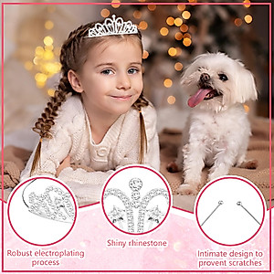 Jexine 96 PCS Tiara Bulk for Girl Princess Tiaras Crowns Rhinestone Crown Party Accessories Crystal Tiaras Headband for Girl (Elegant Style)