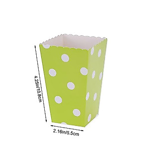 ULTECHNOVO 36pcs Popcorn Boxes Popcorn Cartons Popcorn Holder Popcorn Case Container Polka Dot Popcorn Boxes Popcorn Containers