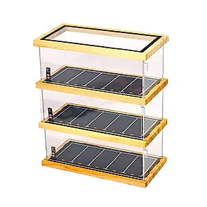 Colaxi 1/64 Diorama Parking Lot Scene Model Acrylic Showcase,Tabletop Scenery Layout Display Car,Collection Gifts,Home Office Decoration, Style C