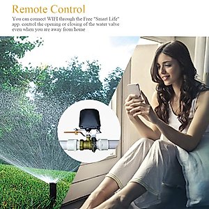 Owfeel WiFi Smart Valve WiFi Control Water Valve Compatible with Alexa, Google and Application Program iOS/Android