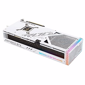ASUS ROG Strix GeForce RTX™ 4090 White OC Edition Gaming Graphics Card (PCIe 4.0, 24GB GDDR6X, HDMI 2.1a, DisplayPort 1.4a)