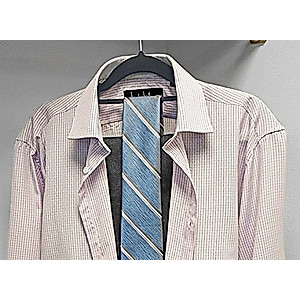 CRESNEL Velvet Hangers 50 Pack - Extra Strong to Hold Heavy Coat and Jacket - Non-Slip & Space Saving Design Excellent for Men and Women Clothes - Rotating Chrome Hook - Modern Gray Color