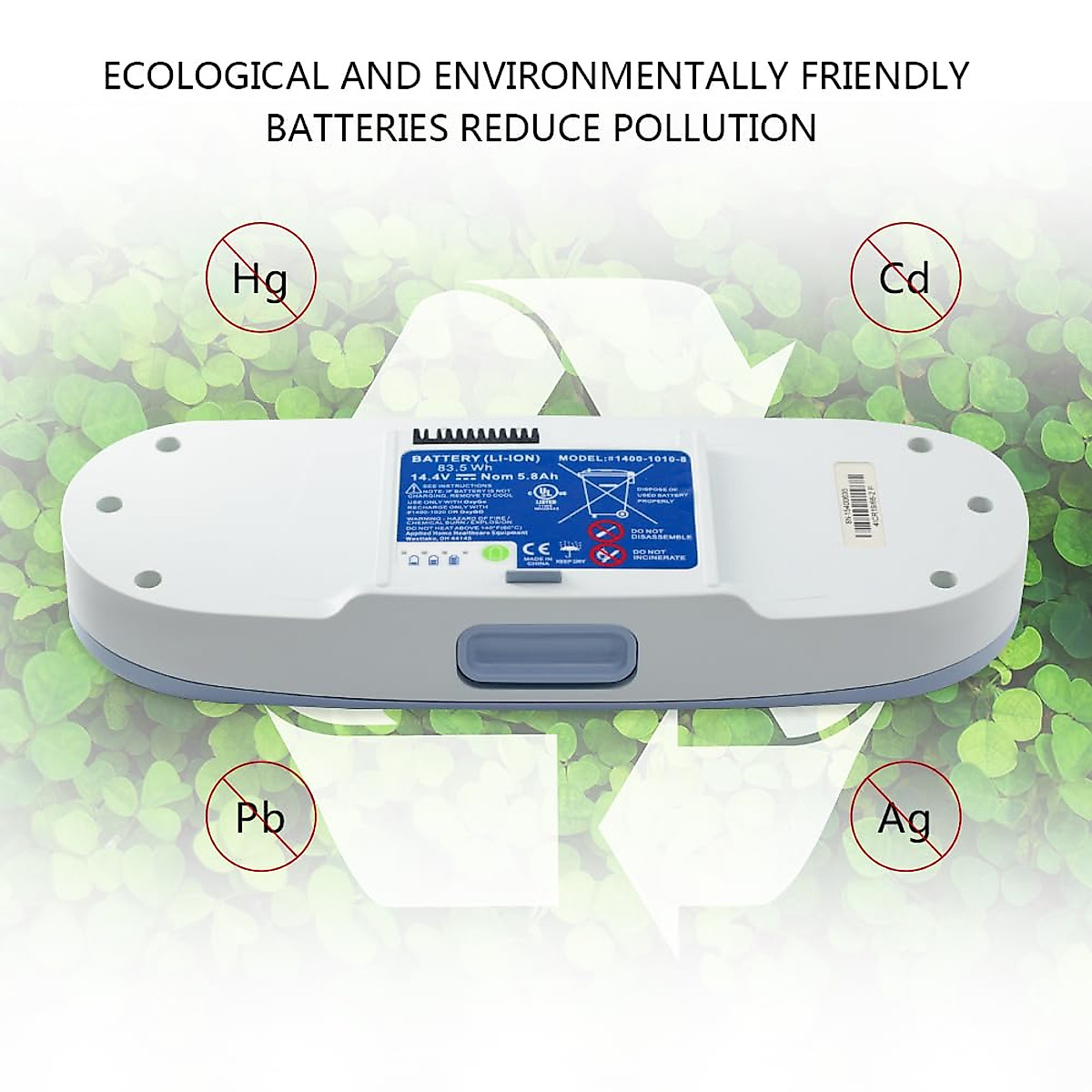 PULADU Original Iongen BA-300 for OxyGo FIT Oxygen Machine Battery 14.4V Li-ion Battery #1400-1010-8