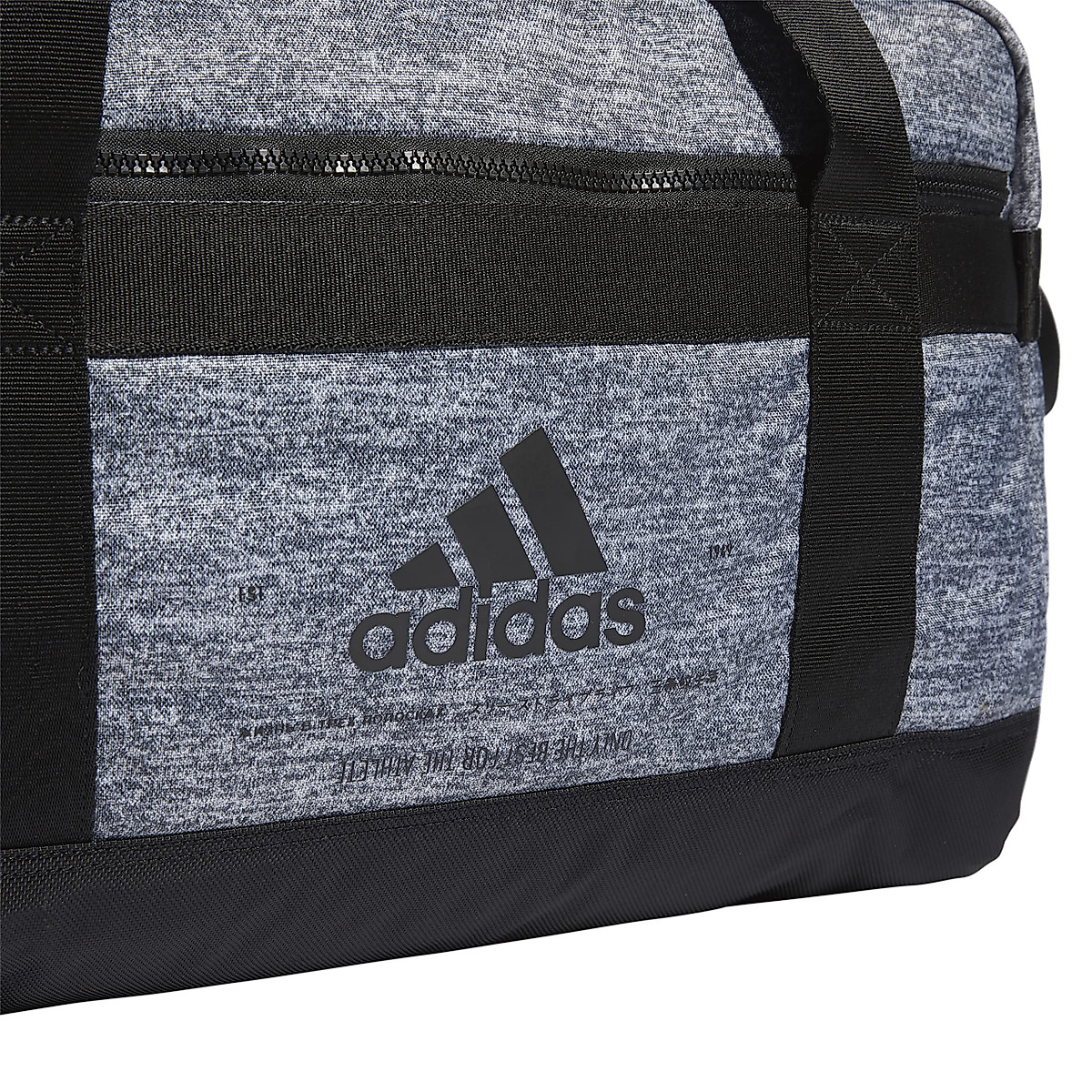 adidas Amplifier Duffel Bag, Jersey Onix Grey/Black, One Size