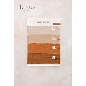 Ling's Moment Handmade Fringe Chiffon Silk-Like Ribbon Smooth Ribbon Ombre Colors Chart, Cozy Terracotta
